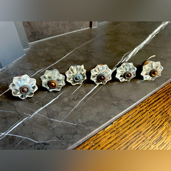 Accents | Vintage Glass Knobs 6 | Poshmark